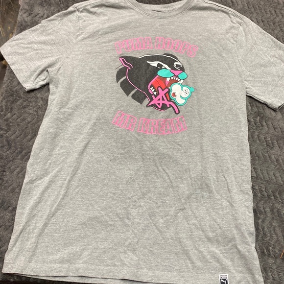 Puma | Shirts | Puma Hoops Mr Cream Size Medium Graphic Logo Tshirt ...